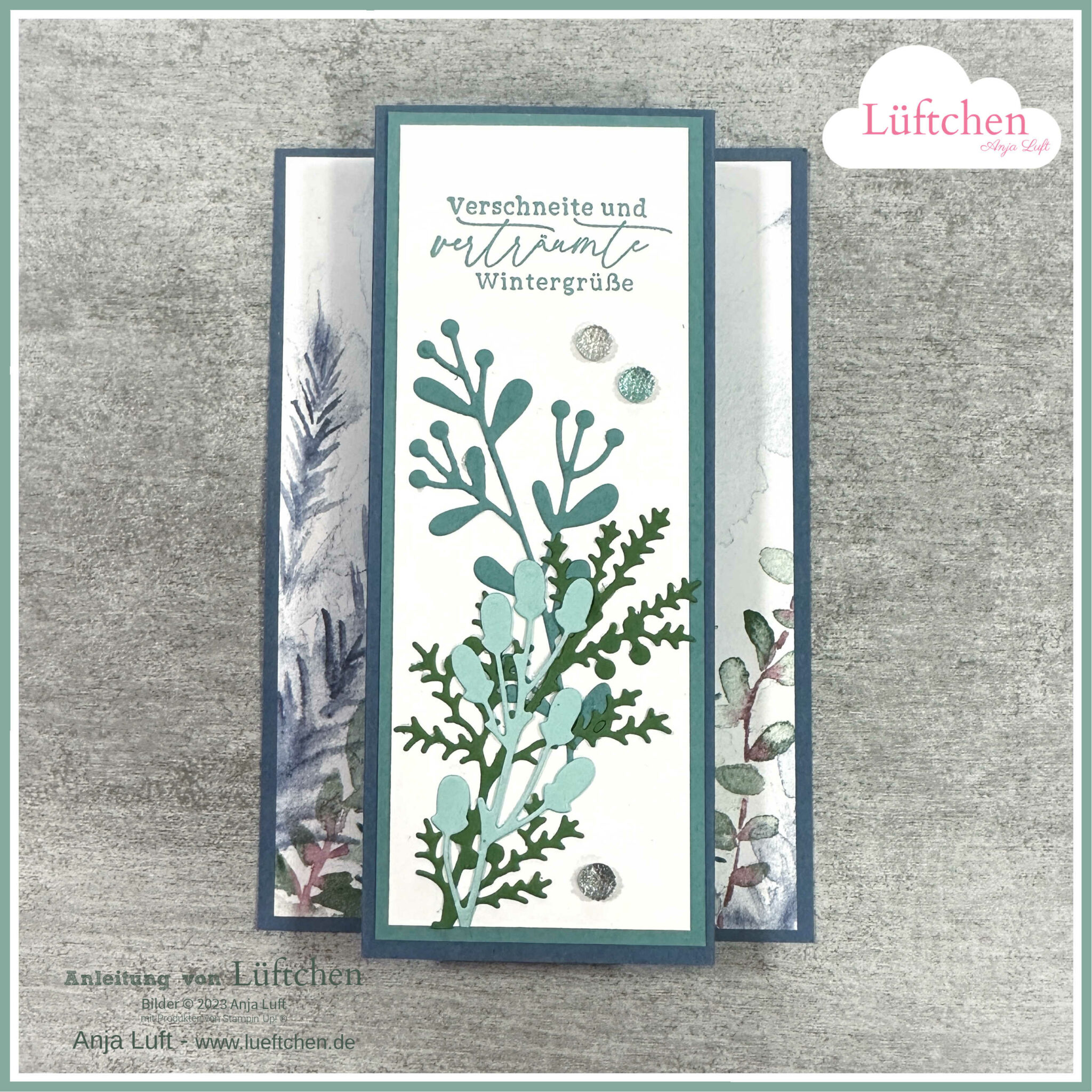 Fun Fold Karte mit Magischer Winter | Stampin’ Up! | Lüftchen